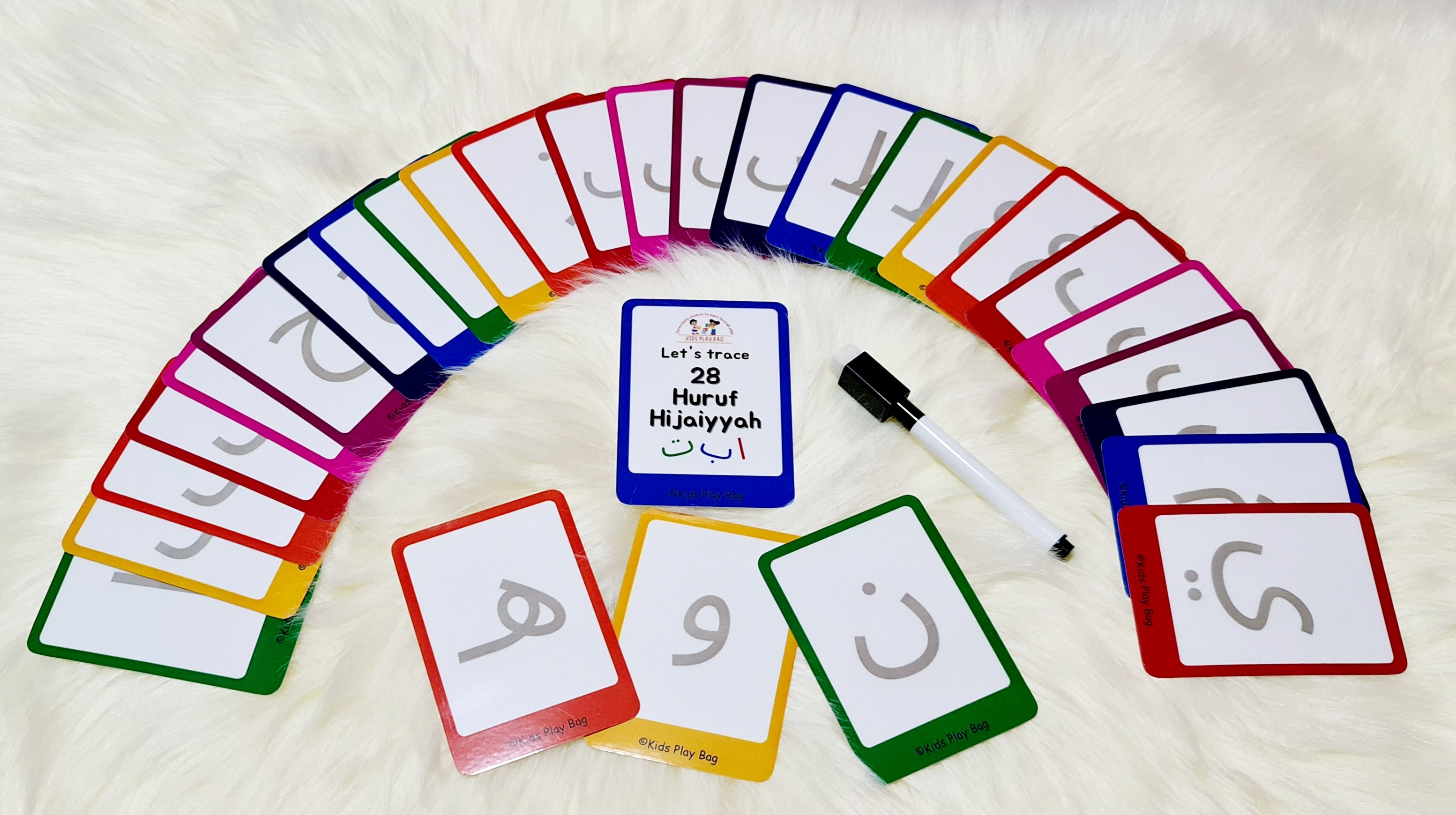 Let's Trace 28 Huruf Hijaiyyah – Kids Play Bag